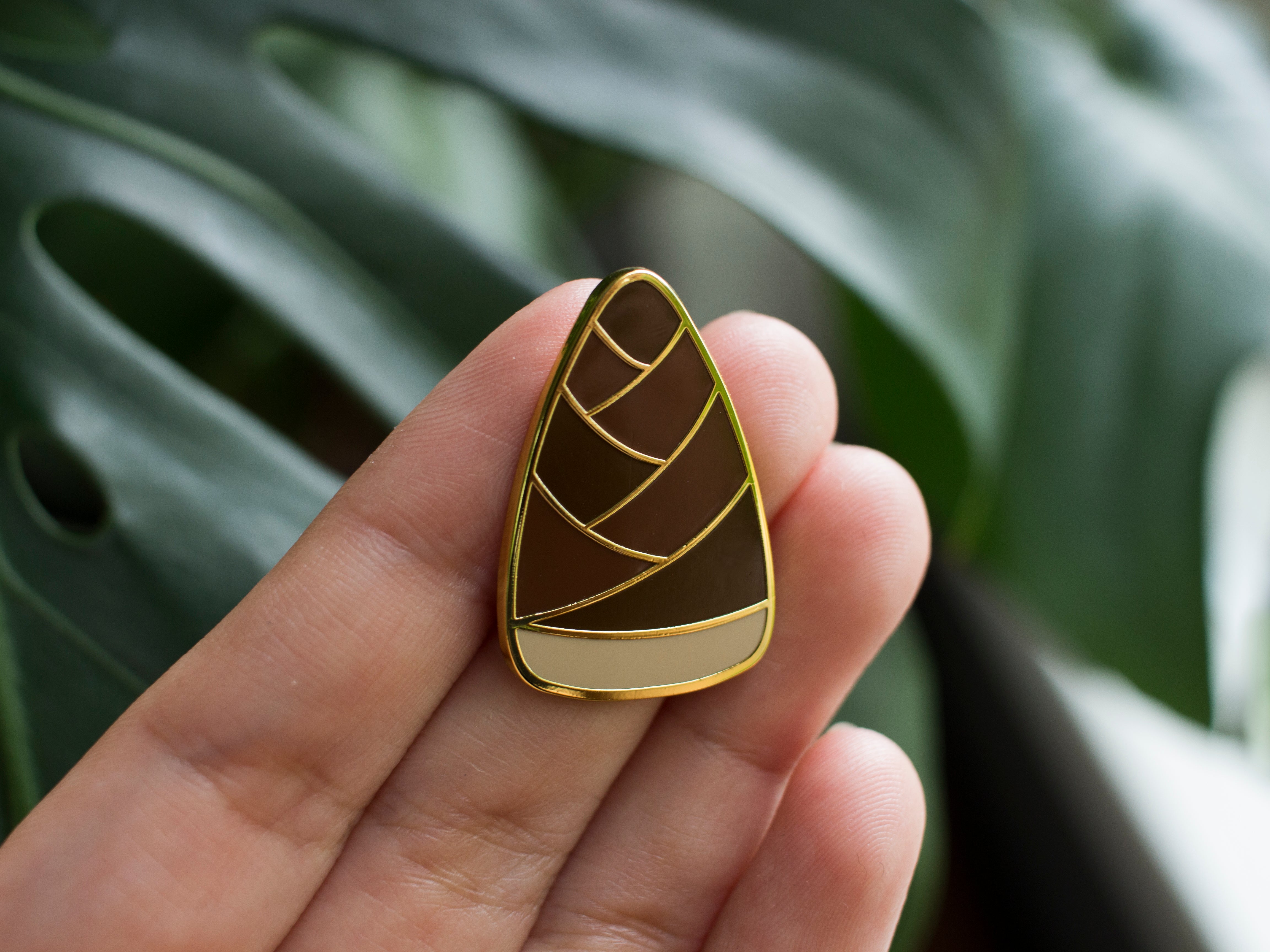 Bamboo Shoot Enamel Pin – kela designs