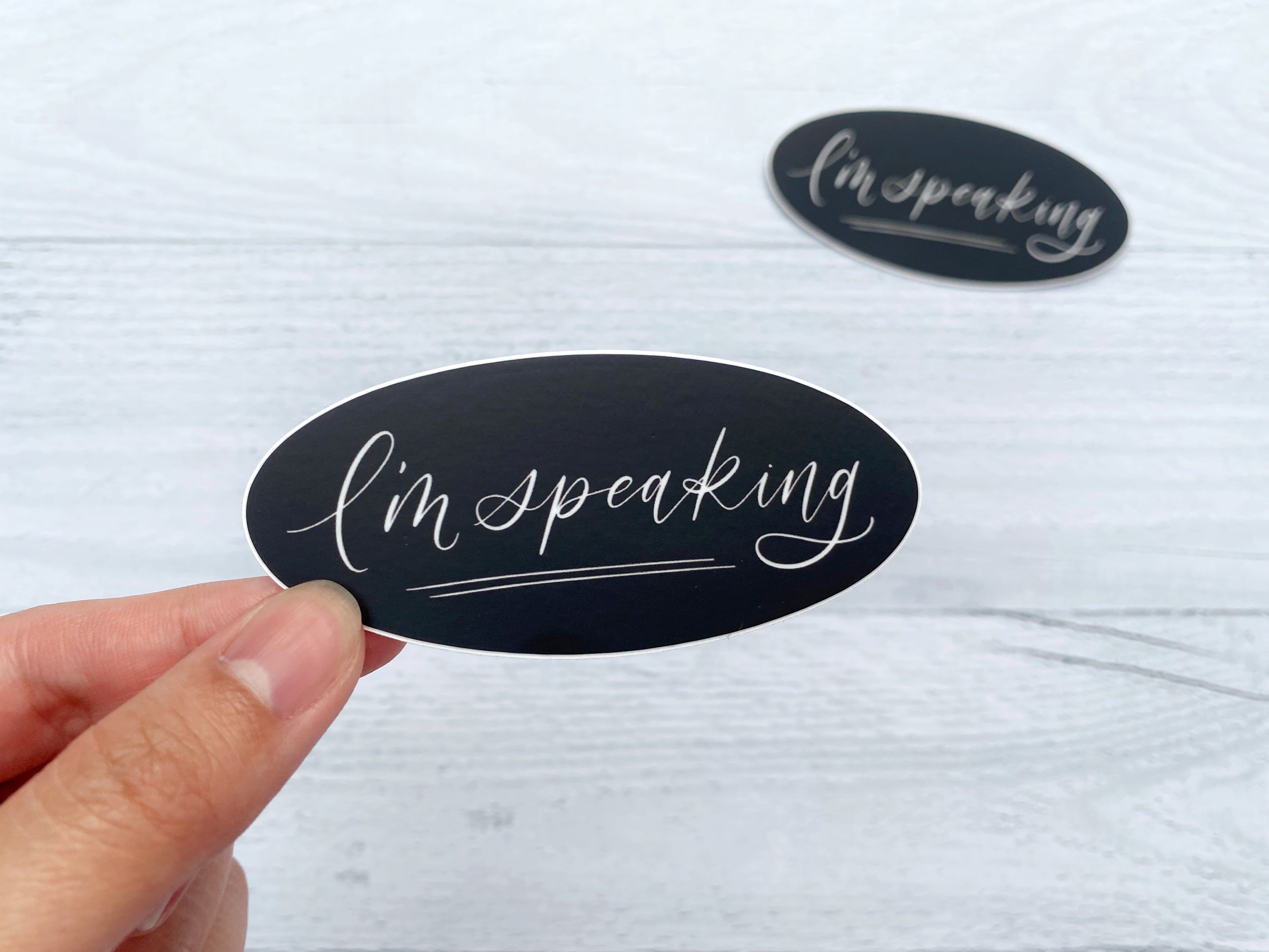 I'm Speaking Vinyl Sticker – kela designs