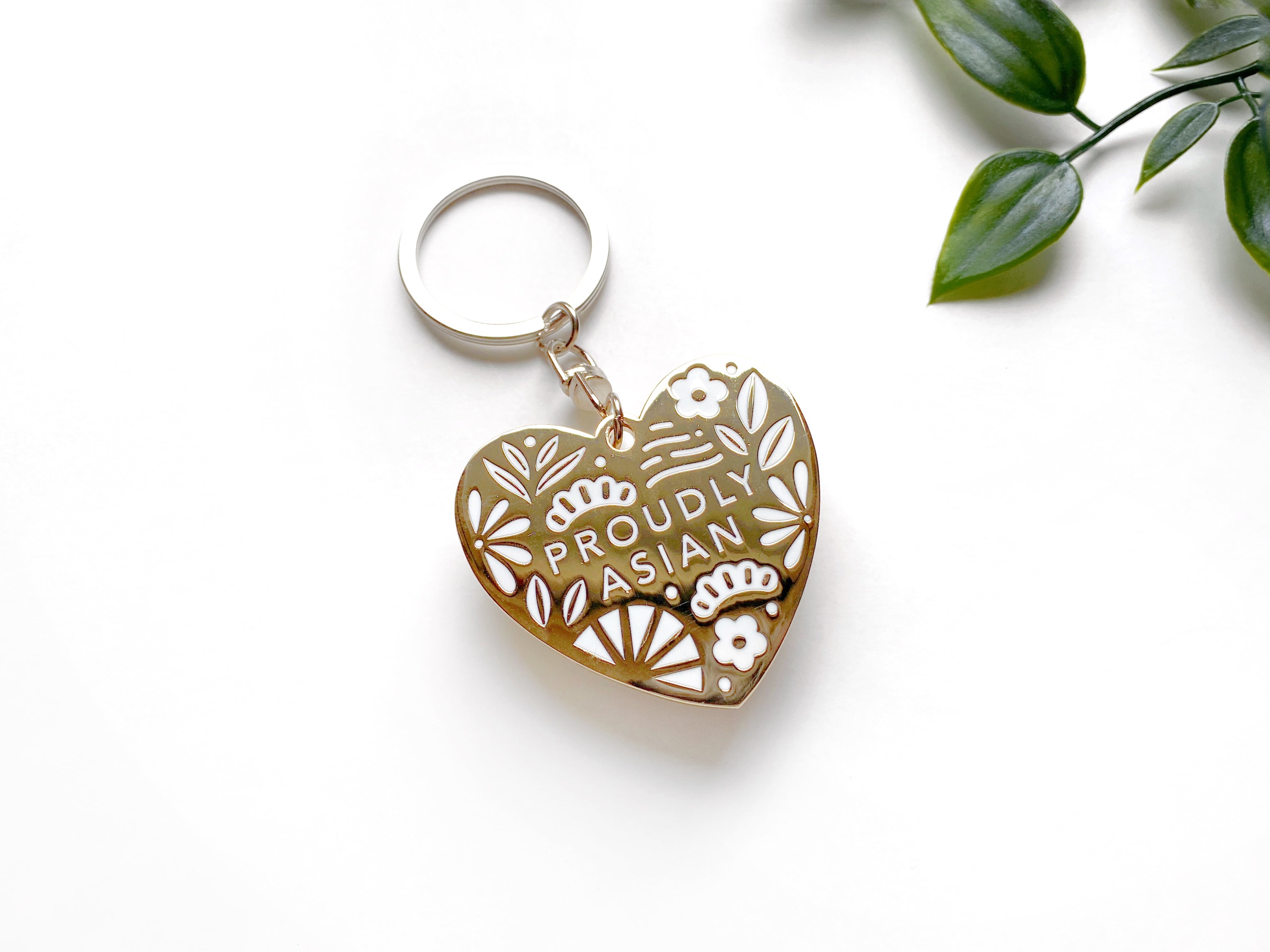 Proudly Asian Metal Keychain – kela designs