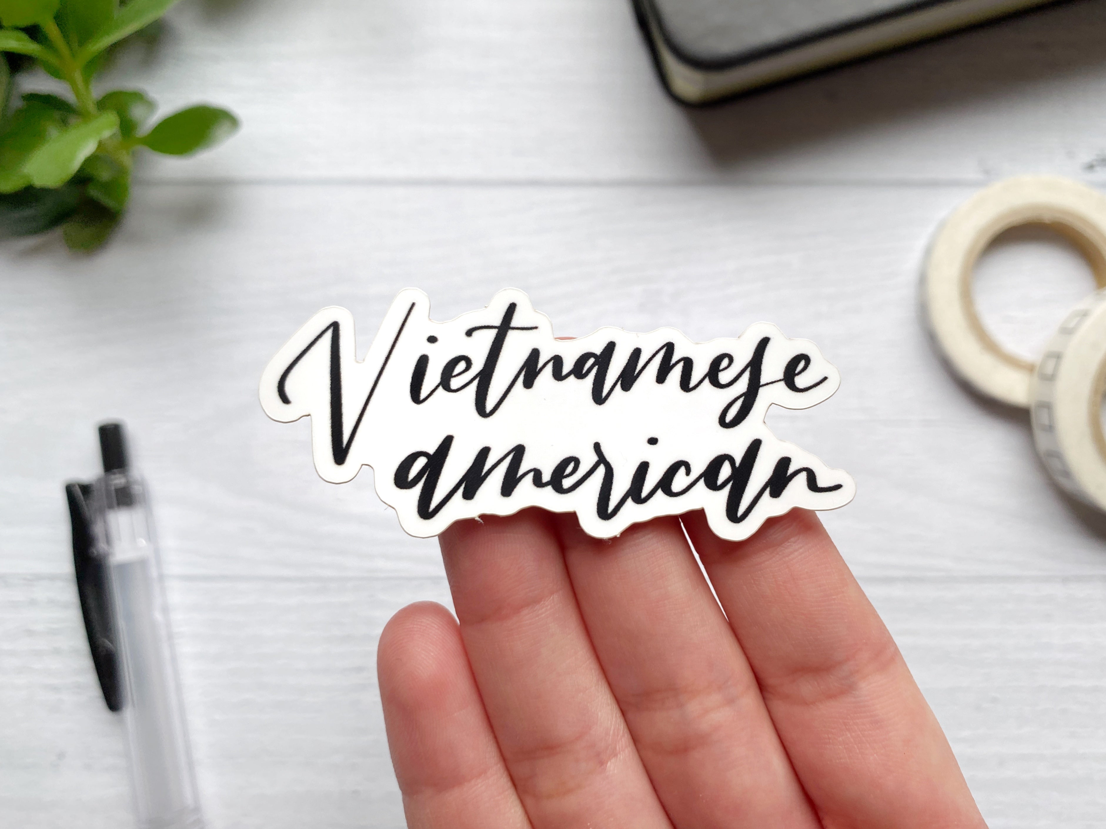 Vietnamese American Vinyl Sticker – kela designs