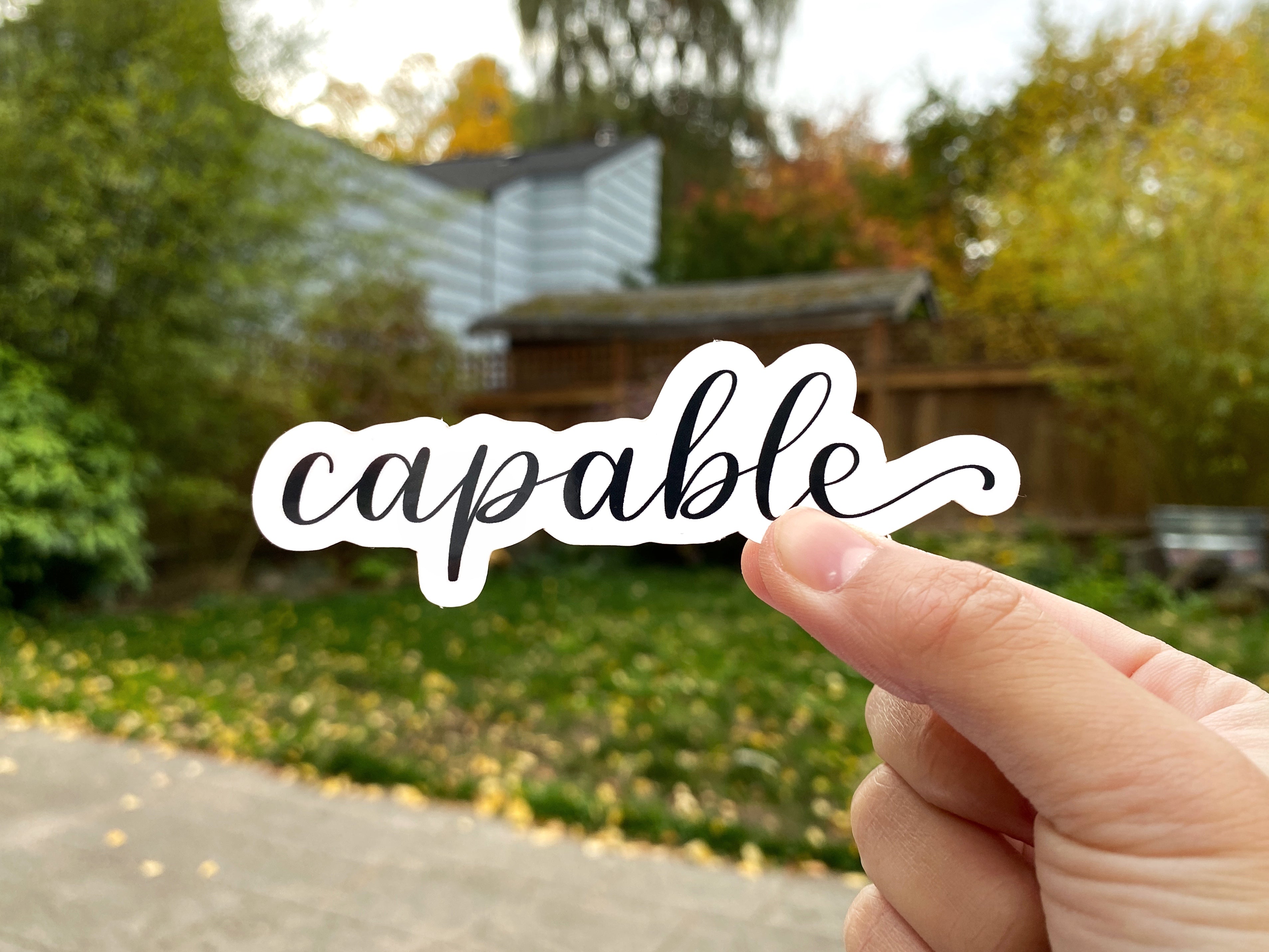Capable Vinyl Sticker – kela designs