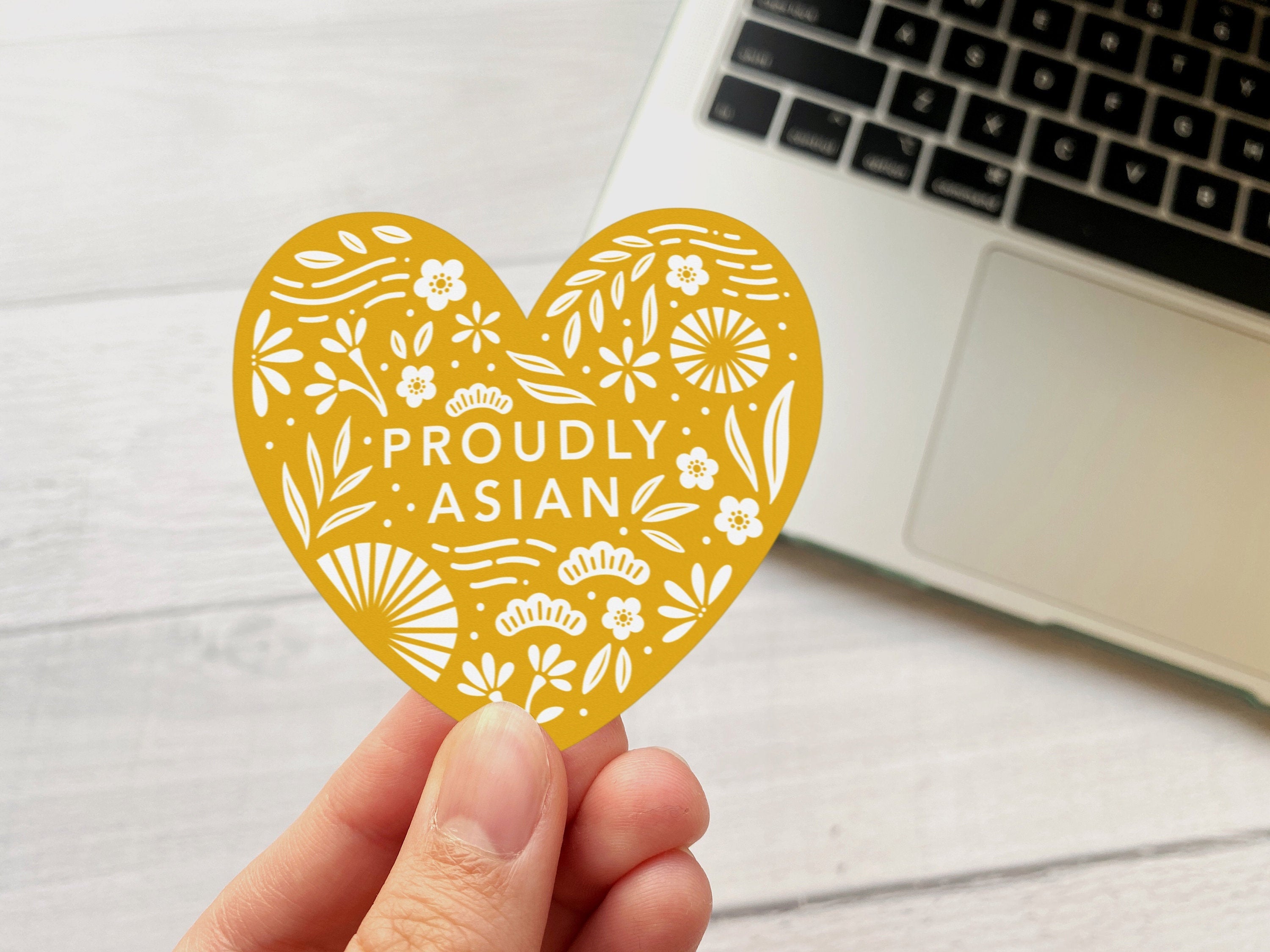 Proudly Asian Vinyl Sticker – kela designs